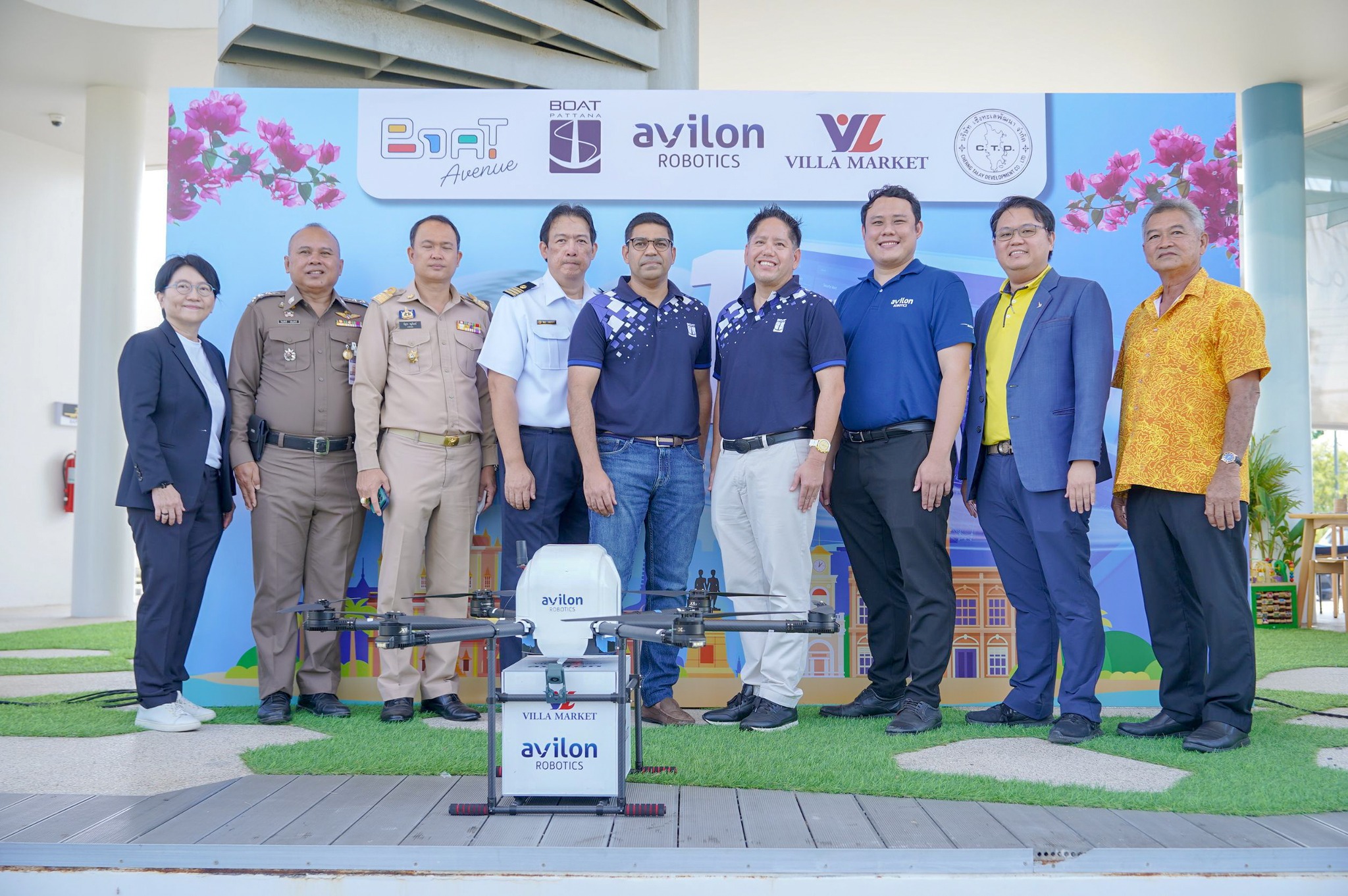 Grand openning first drone delivery service in thailand - avilonROBOTICS
